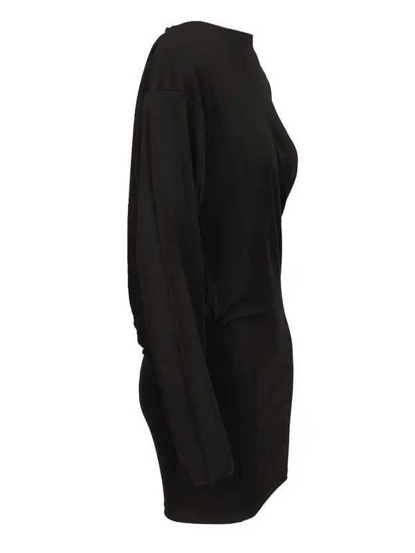 Jacquemus Mistral Draped Jersey Open-back Mini Dress - Black