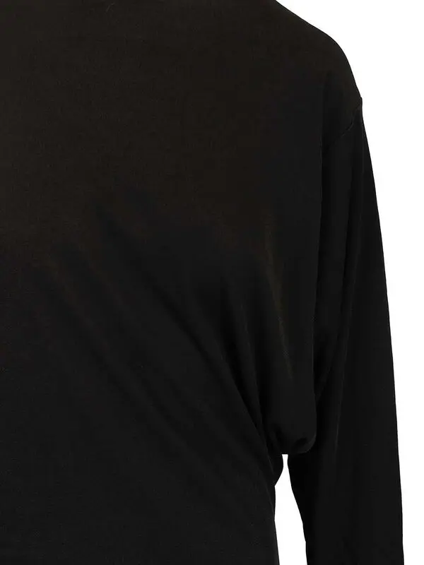 Jacquemus Mistral Draped Jersey Open-back Mini Dress - Black