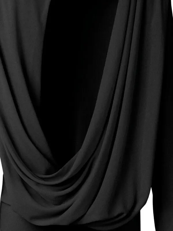 Jacquemus Mistral Draped Jersey Open-back Mini Dress - Black