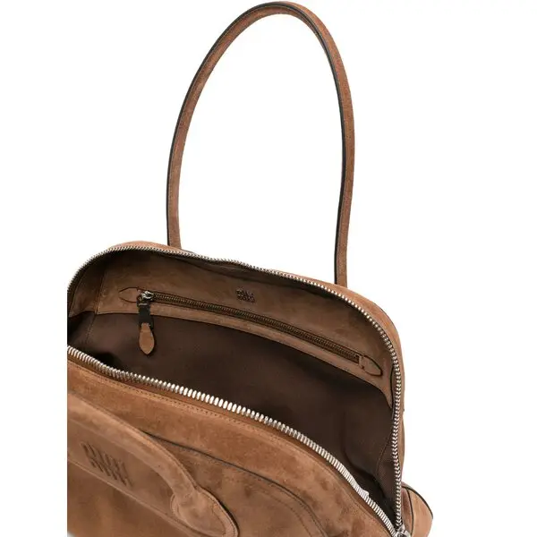 Miu Miu Lambskin Shoulder Bag - Brown
