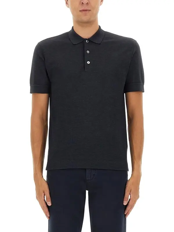Zegna Cotton Blend Polo Shirt
