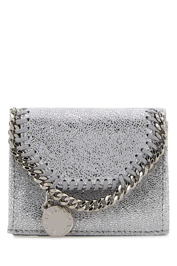 Stella McCartney Shaggy Deer Falabella Wallet - Silver