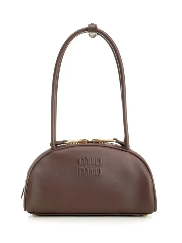 Miu Miu Rounded Beau Leather Mini Bag