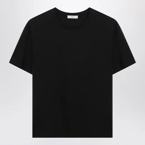 TOTEME Organic Cotton-blend T-shirt - Black