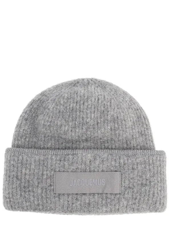 Jacquemus The Cap In Grossgrain - Gray