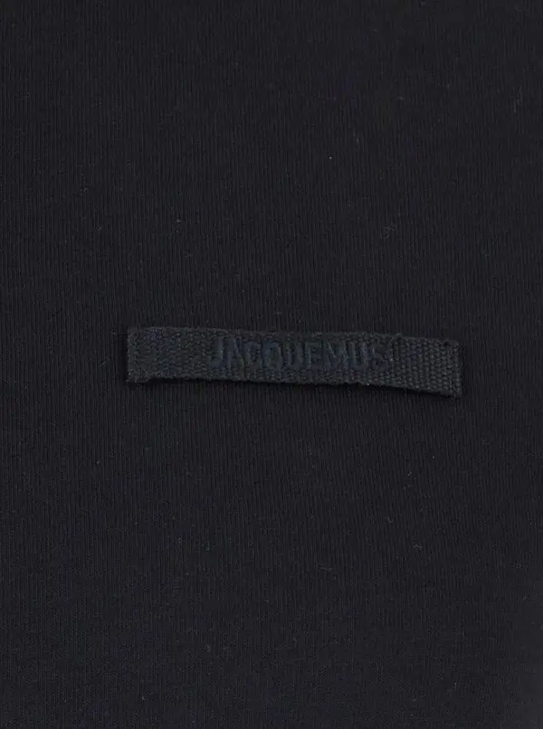 Jacquemus Cotton Crewneck T-shirt With Logo Patch - Multicolor