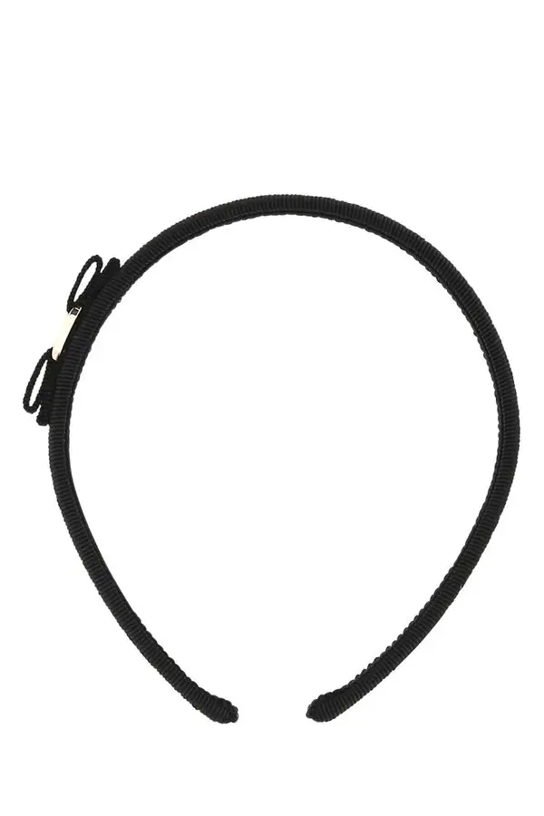 FERRAGAMO Bow Detail Hair Band - Black