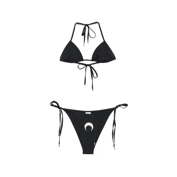 MARINE SERRE Triangle Bikini - Black