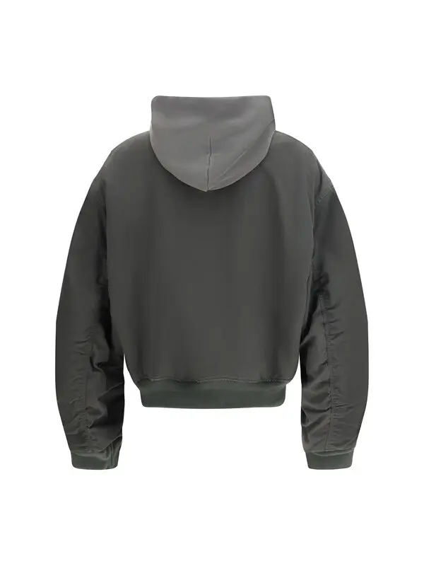 Balenciaga Standard Bomber Jacket With Fleece Hood