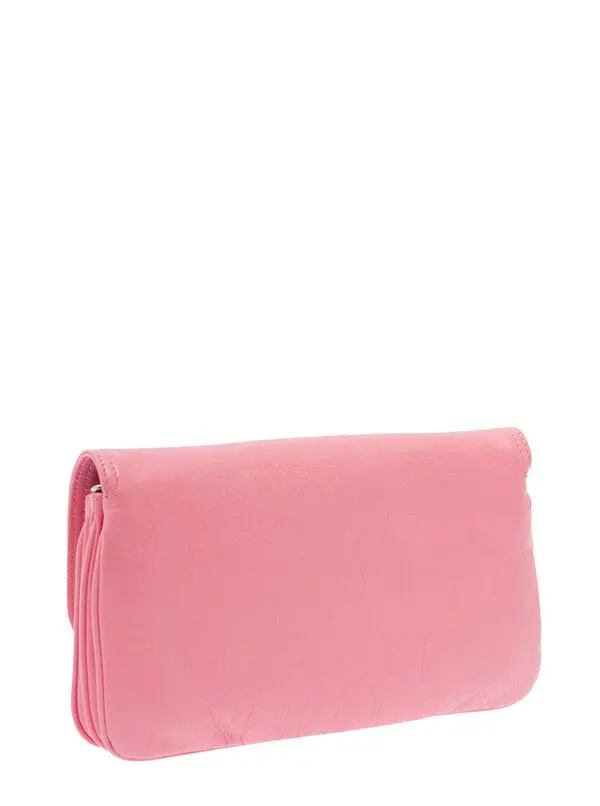 Balenciaga Leather Crossbody Bag With Bb Logo - Multicolor