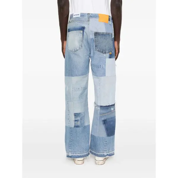 GALLERY DEPT. Patchwork Frayed Hem Jeans