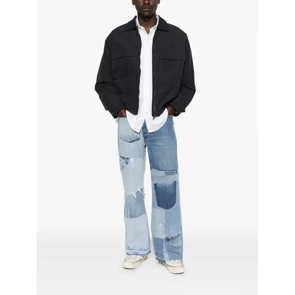 GALLERY DEPT. Patchwork Frayed Hem Jeans