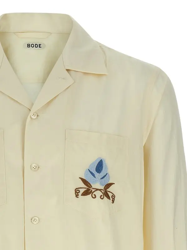 BODE Noveau Vine' Shirt - Cream