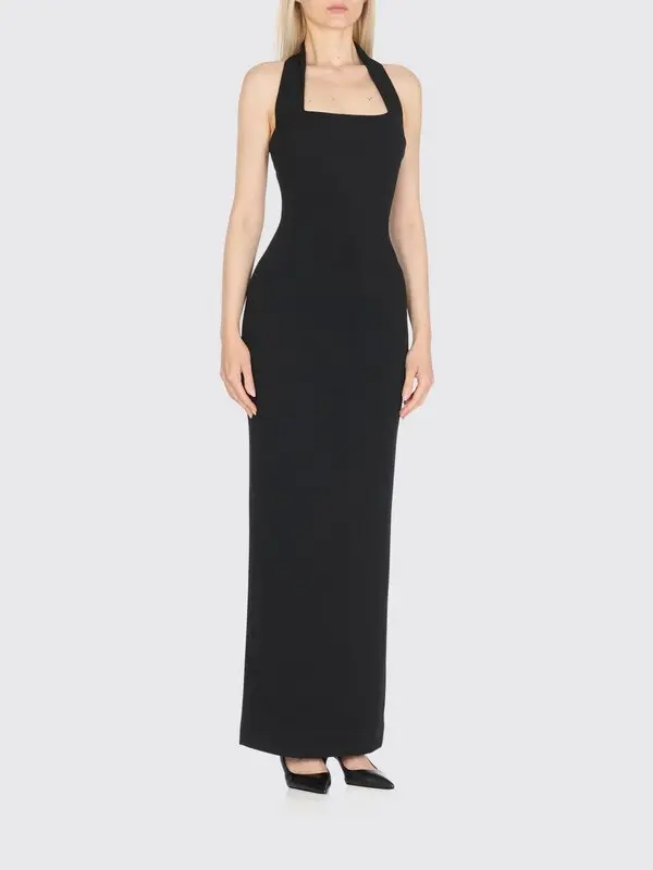Solace London Halter Neck Maxi Dress - Black
