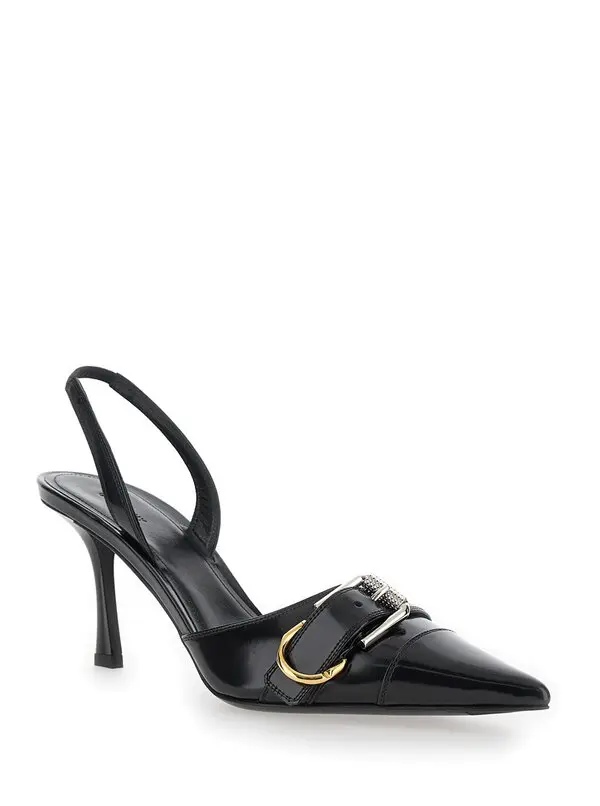 Givenchy Voyou Slingback Pumps With Buckle Detail - Multicolor