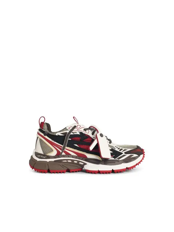 Off-White Be Right Back" Leather Blend Sneakers - Red