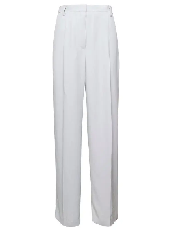 Dries Van Noten Acetate Pants With Pressed Crease - Multicolor