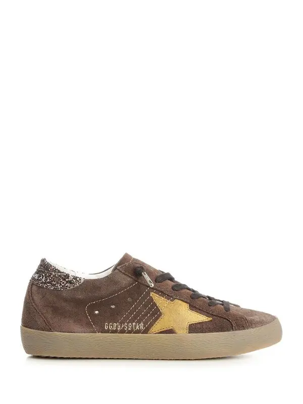 GOLDEN GOOSE Super-star" Suede Sneakers - Brown