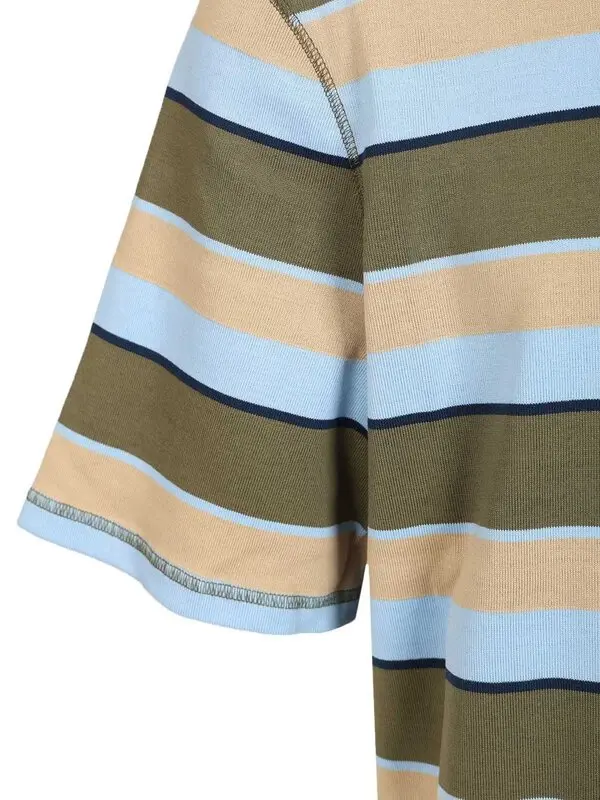 AMI Paris Striped Crewneck T-shirt