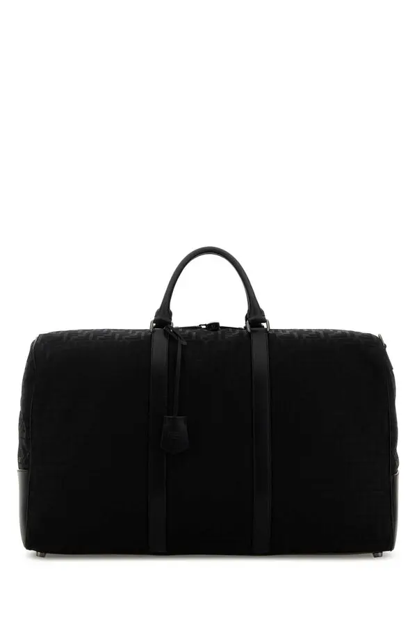 Fendi Ff Monogram Large Travel Bag - Black