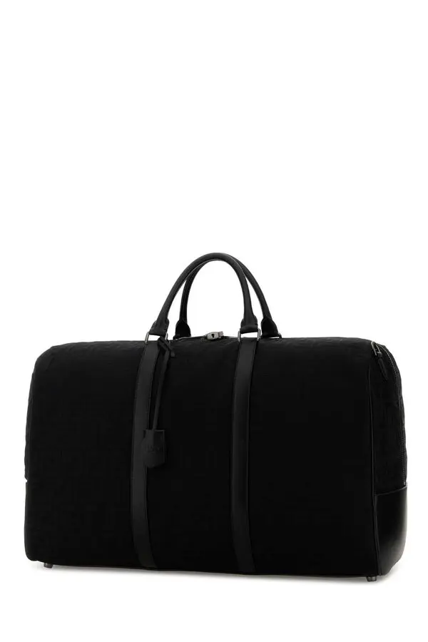Fendi Ff Monogram Large Travel Bag - Black