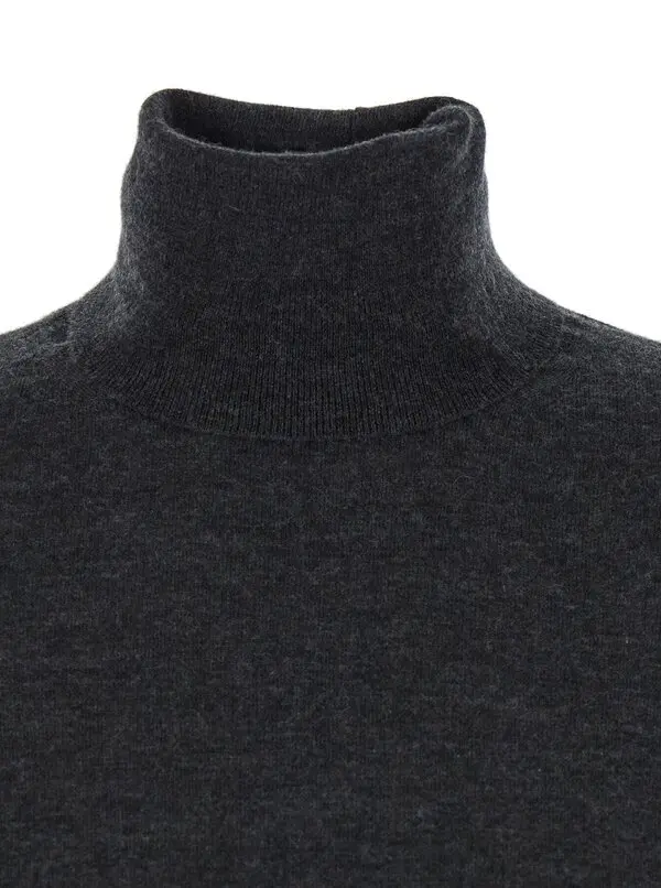 Max Mara Adda Cashmere High Neck Sweater - Gray