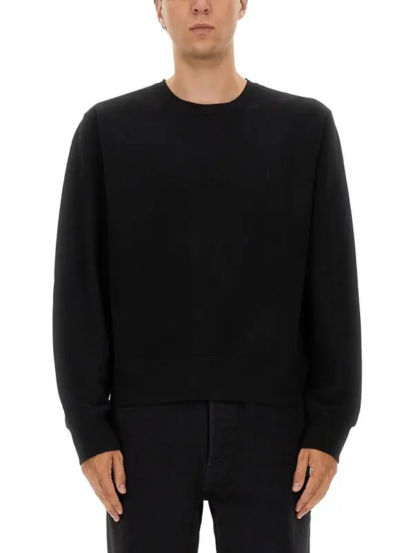 Saint Laurent Cassandras Crewneck Sweatshirt - Black