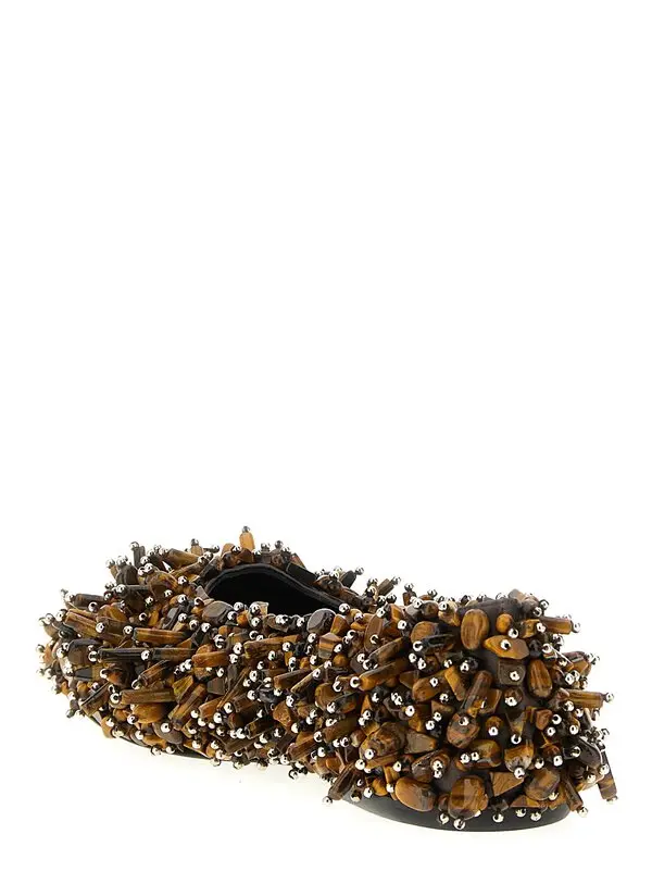 Dries Van Noten Embellished Beaded Ballet Flats