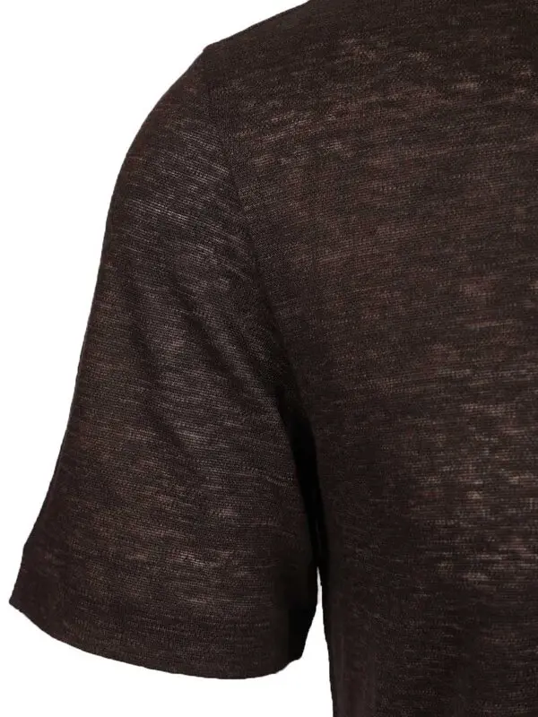 Zegna Linen T-shirt - Brown
