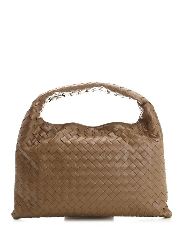 Bottega Veneta Hop Intreccio Small Hobo Bag - Brown