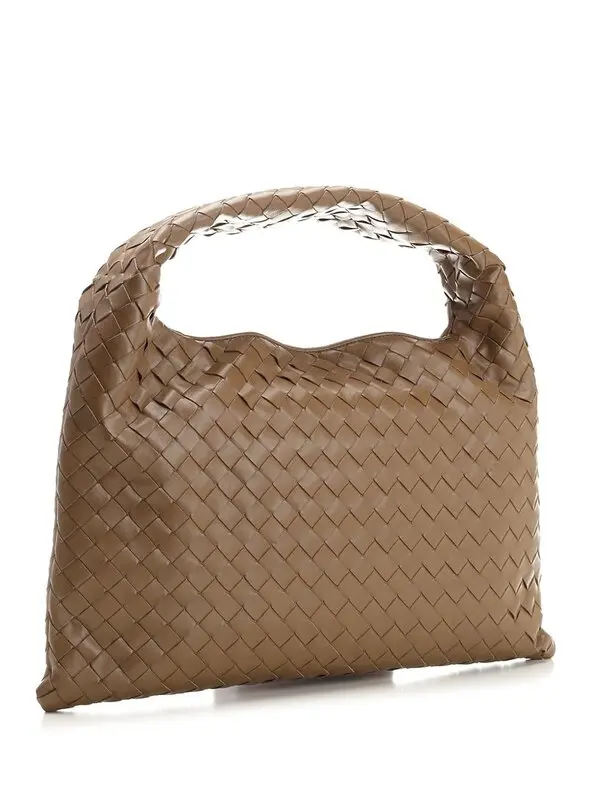 Bottega Veneta Hop Intreccio Small Hobo Bag - Brown