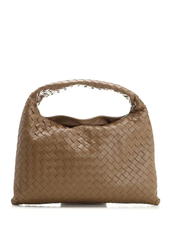 Bottega Veneta Hop Intreccio Small Hobo Bag - Brown