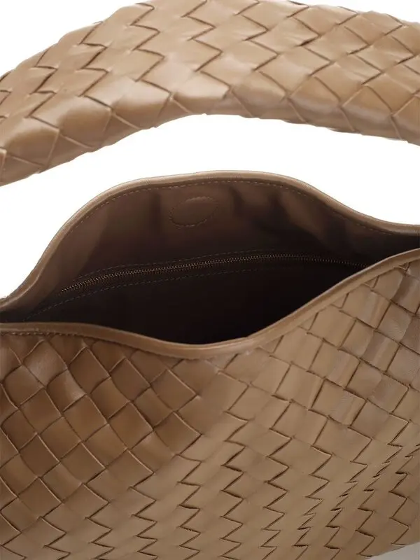 Bottega Veneta Hop Intreccio Small Hobo Bag - Brown