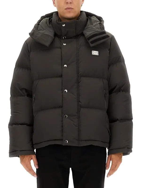 Dolce & Gabbana Padded Down Jacket - Gray