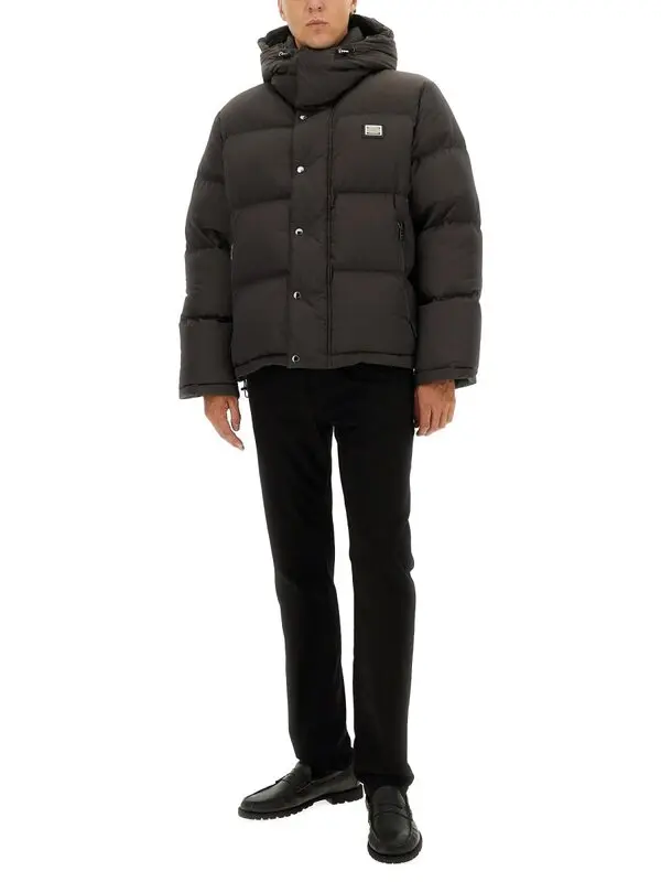 Dolce & Gabbana Padded Down Jacket - Gray