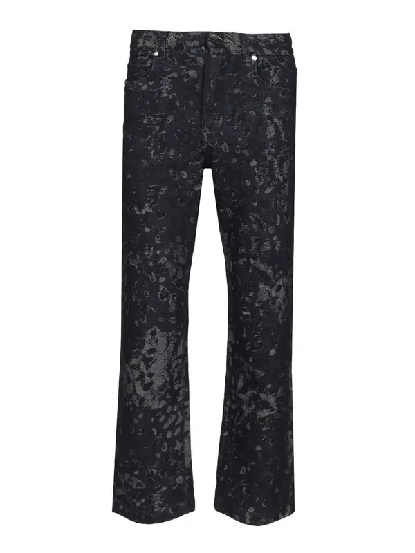 Fendi Falena Drops Jacquard Jeans - Blue
