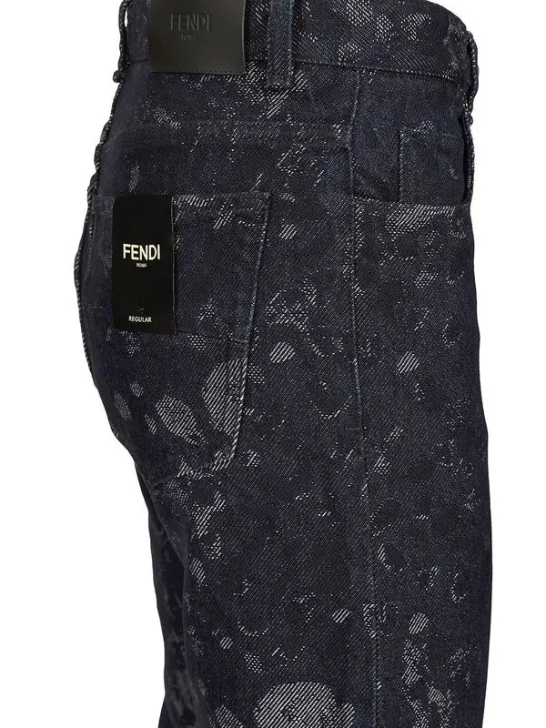 Fendi Falena Drops Jacquard Jeans