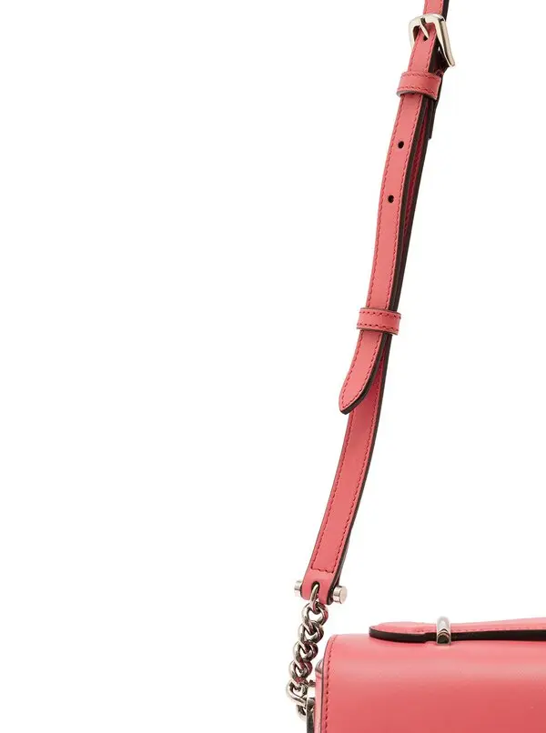 Gucci Petite Gg Mini Shoulder Bag With Double G Detail In Leather