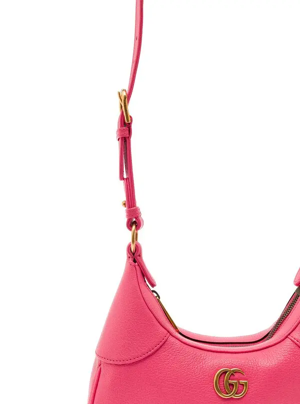 Gucci Aphrodite Shoulder Bag In Leather - Pink