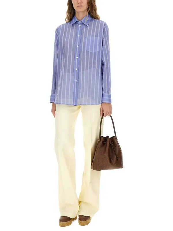 Etro Striped Cotton Shirt - Multicolor