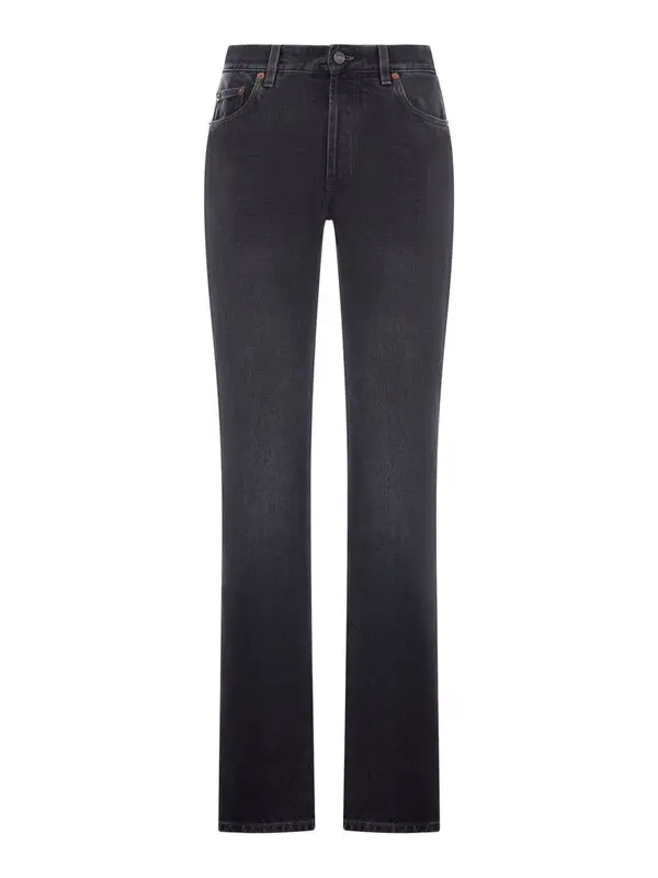 Saint Laurent Straight Leg Denim Jeans