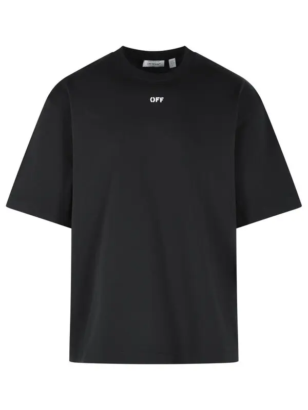 Off-White Chain' Cotton T-shirt - Black