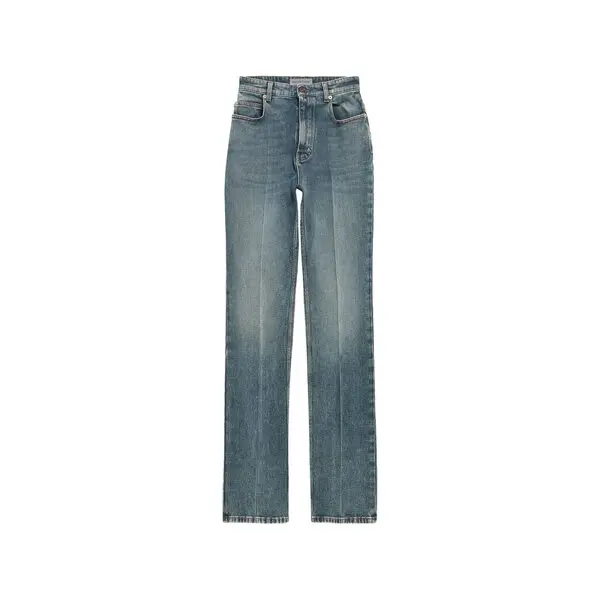 Balenciaga Straight-leg Denim Jeans - Blue