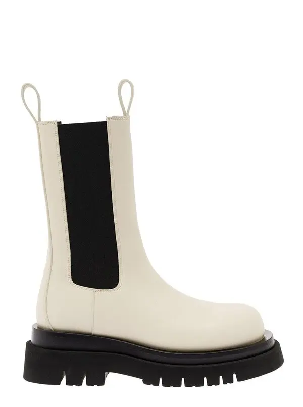 Bottega Veneta Lug Boots With Contrasting Sole - Multicolor