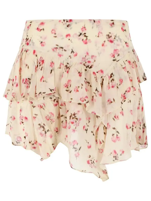 Isabel Marant Étoile Printed Viscose Skirt - Cream