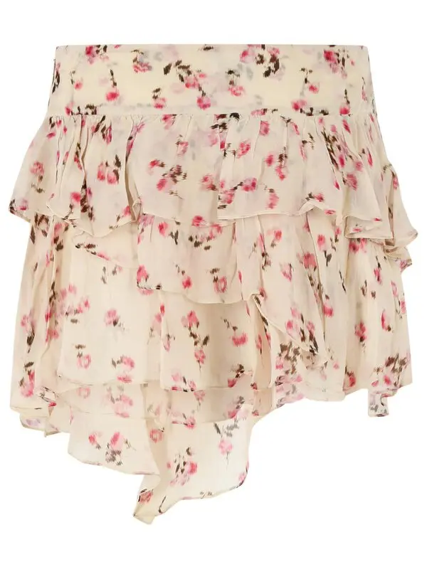 Isabel Marant Étoile Printed Viscose Skirt - Cream