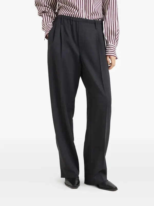 Brunello Cucinelli Wool Trousers - Gray