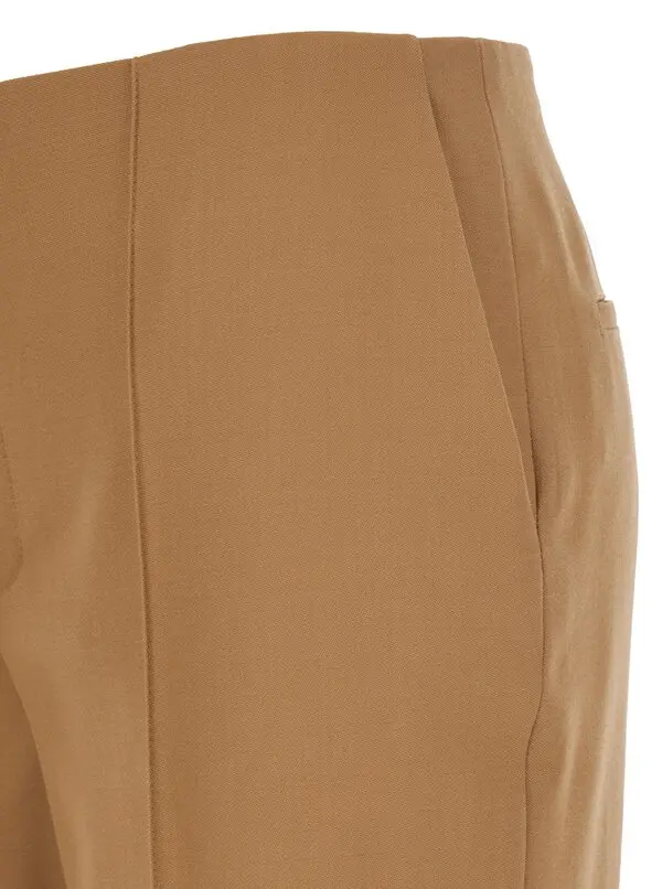 Chloé Grain De Poudre Wool Flared Pants - Multicolor