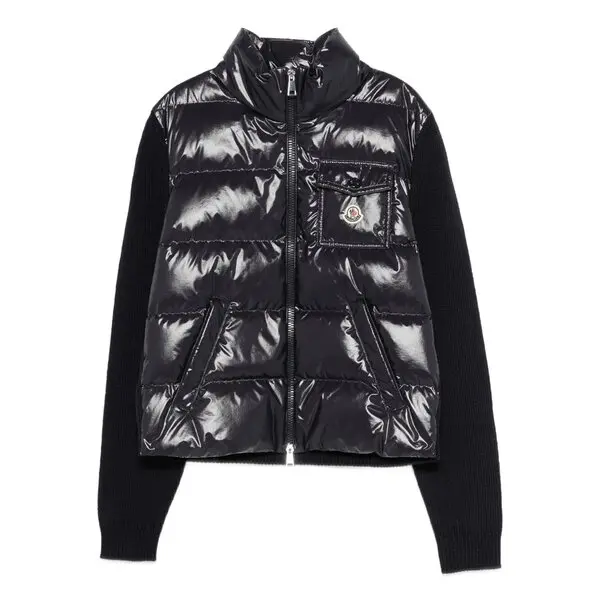 Moncler Padded Jacket With Logo Patch