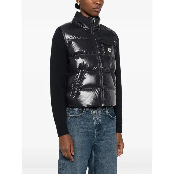 Moncler Padded Jacket With Logo Patch